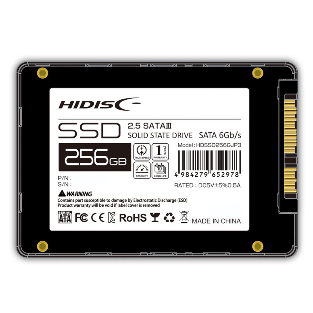 HIDISC 2.5inch SATA SSD 256GB HDSSD256GJP3 | HIDISC 株式会社磁気研究所