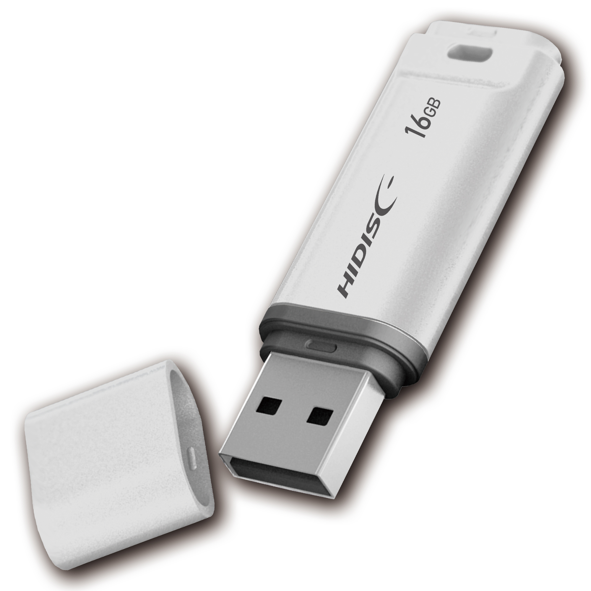 【データ復旧サービス付】HIDISC USB2.0 フラッシュドライブ 16GB 白 キャップ式 HDUF137C16G2DS | HIDISC 株式会社磁気研究所
